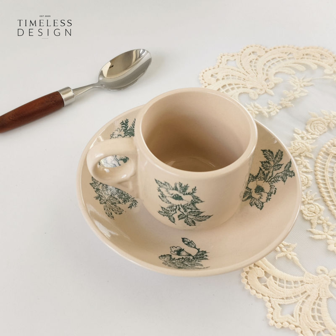 Nanyang Coffee Cup With Saucer I Enamel Kitchenware Malaysia I TIMELESS ...