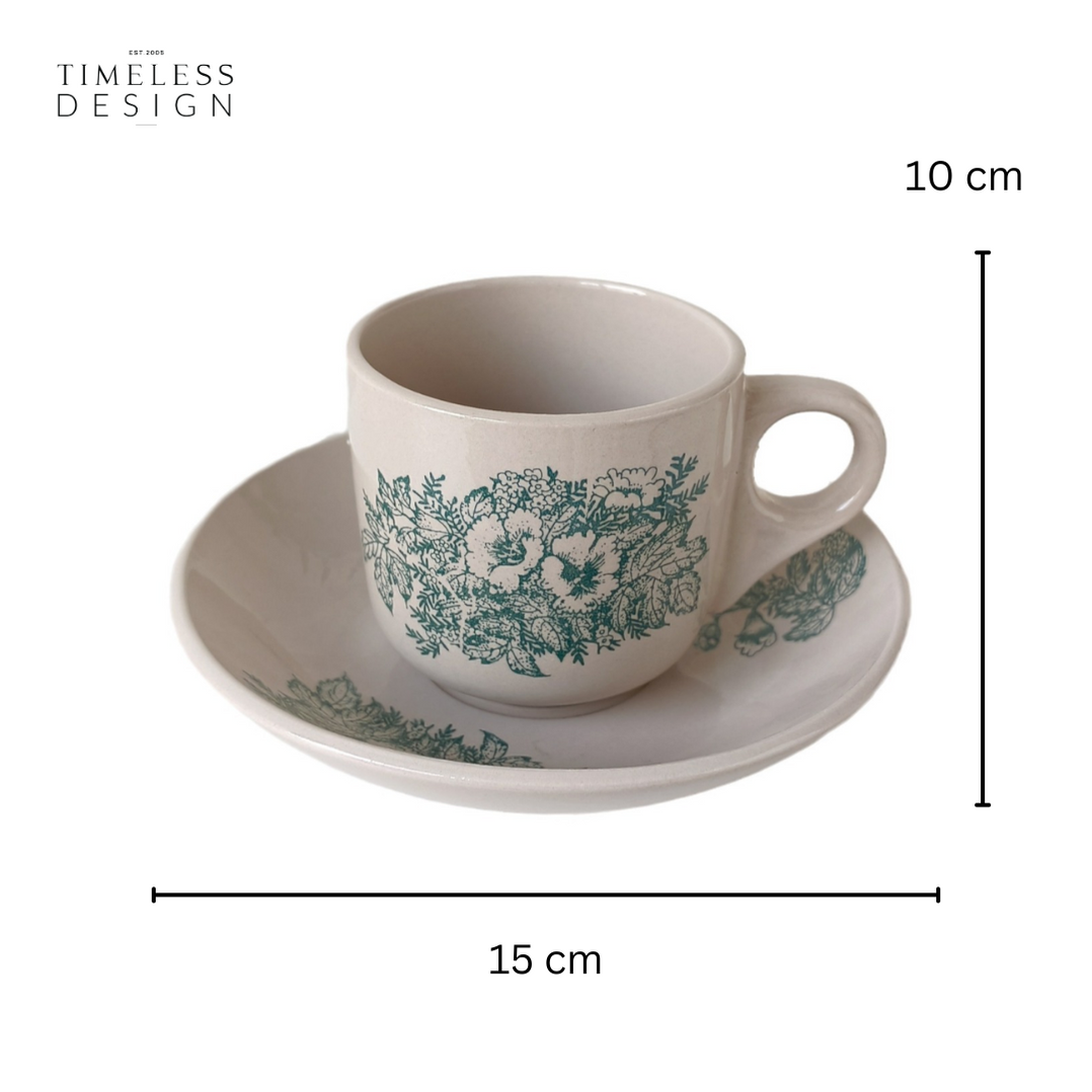 Nanyang Coffee Cup With Saucer I Enamel Kitchenware Malaysia I TIMELESS ...