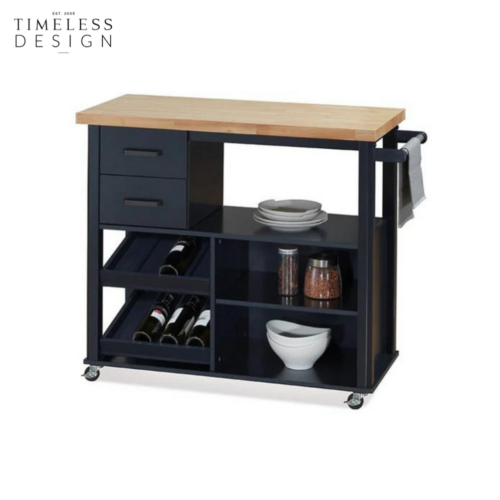 Solid Wood Kitchen Cart l Timeless Design Furniture — Timeless Design ...