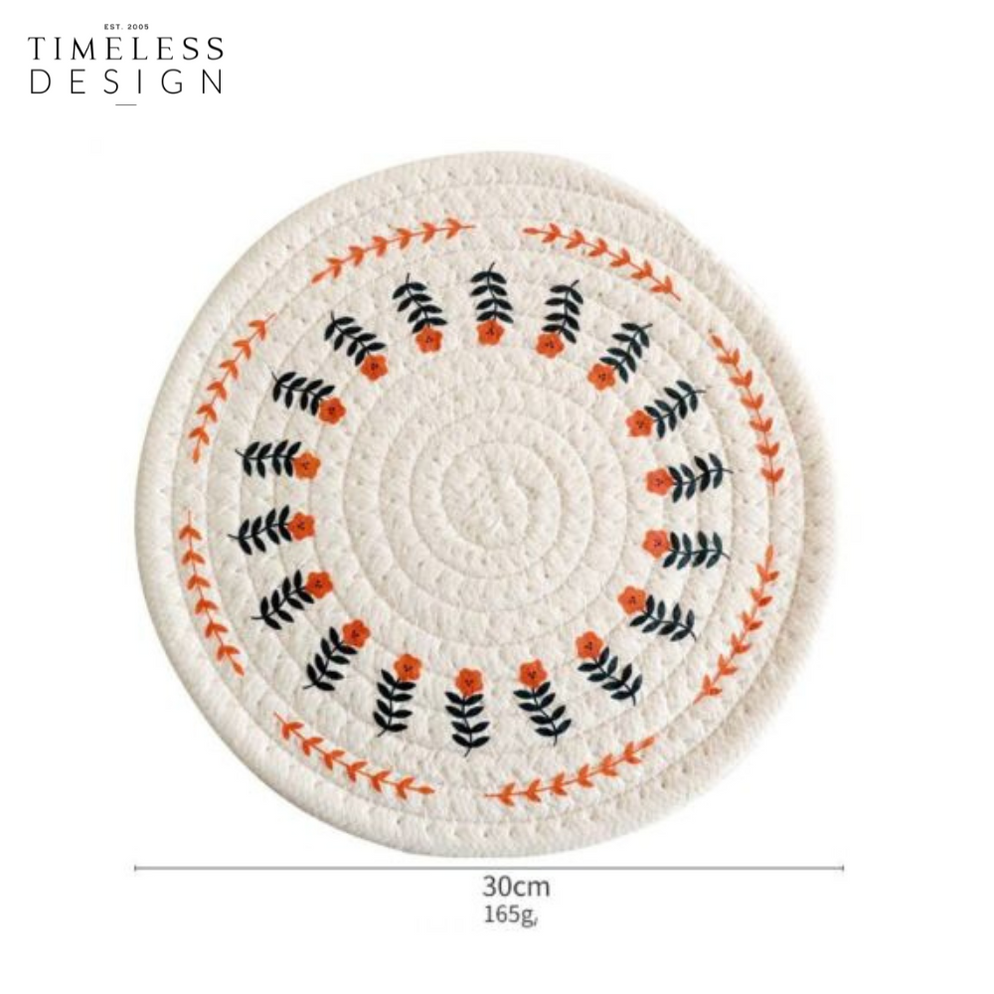 Beyza Round Woven Heat Resistant Coasters l Lapik Tahan Haba Malaysia l ...